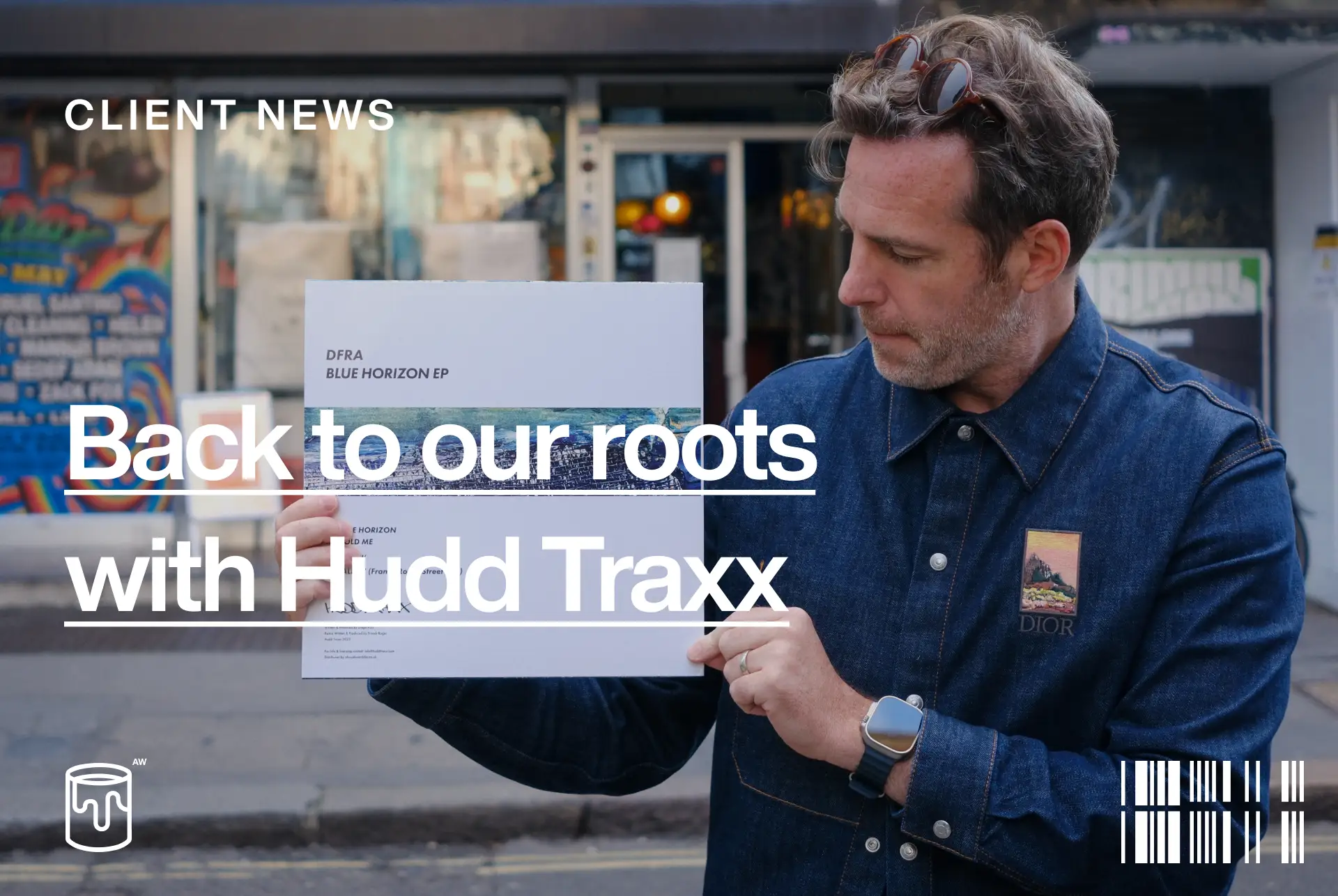 Back to our roots with the latest Hudd Traxx sleeve art - ACID.WORKS
