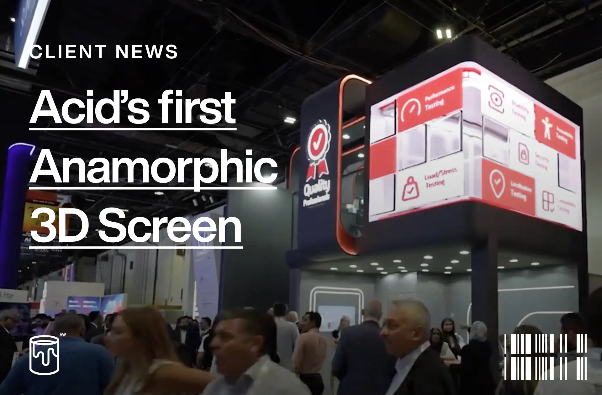 Acid's first Anamorphic 3D screen hits GITEX - ACID.WORKS